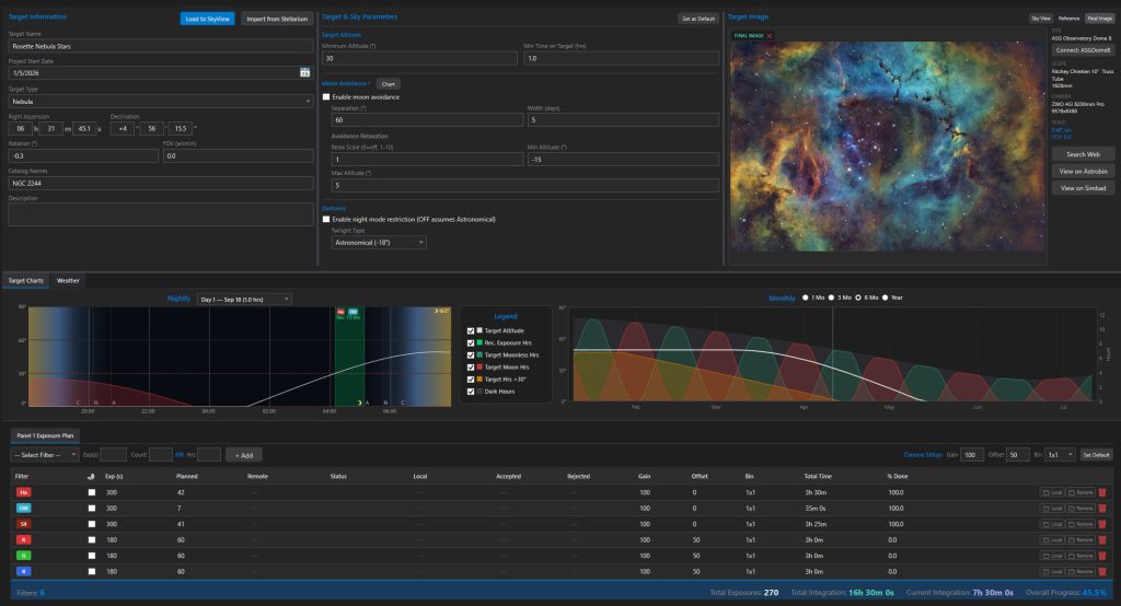 Project Management — Plan & Track Imaging Sessions | Astro PM